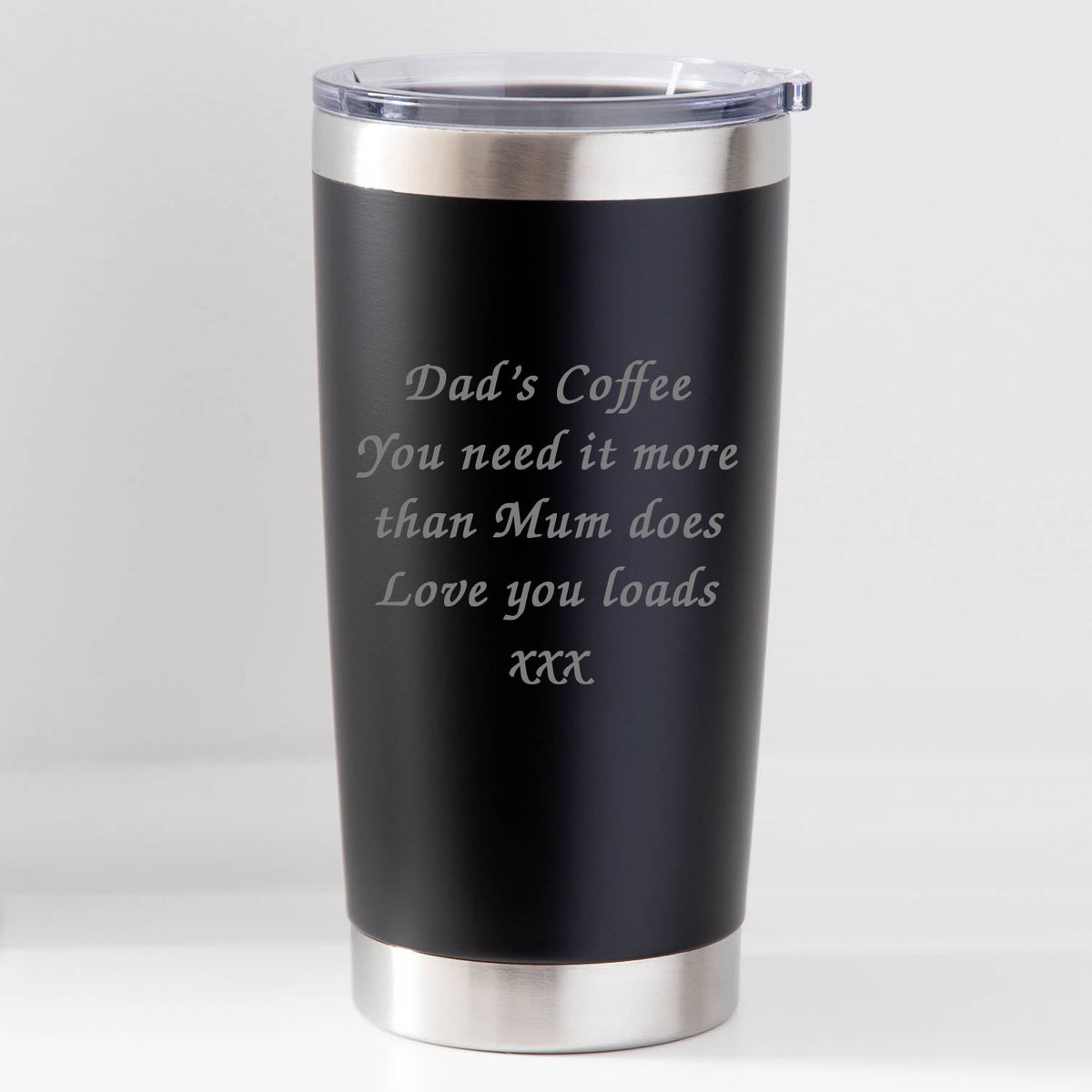 Personalised Any Message Travel Cup – Double Wall Insulated – Spoken ...