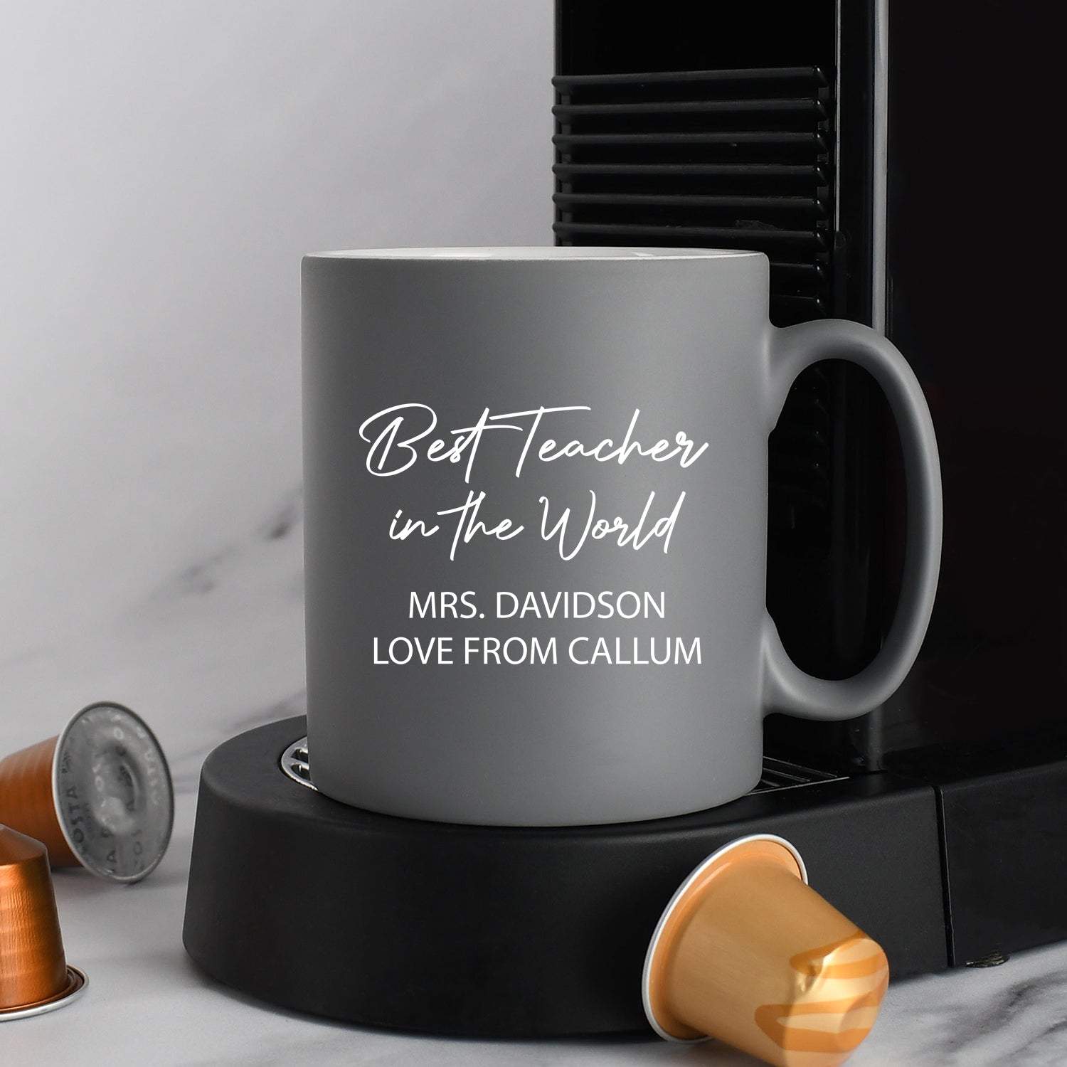 Personalised Best Teacher In The World Mug – Spoken Gifts LTD